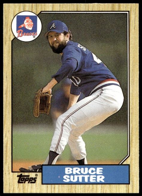 Bruce Sutter Atlanta Braves 1987 Topps Tiffany 435 EBay
