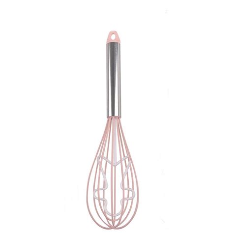 Fue Fouet Batedor De Ovos Rosa Boneco Em Silicone Cabo Inox No Shoptime