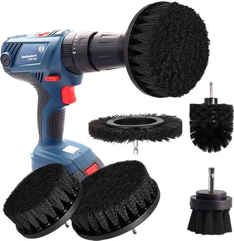 Bürstenaufsatz Bohrmaschine Set 5 Stück Reinigungsbürste Bohrbürsten