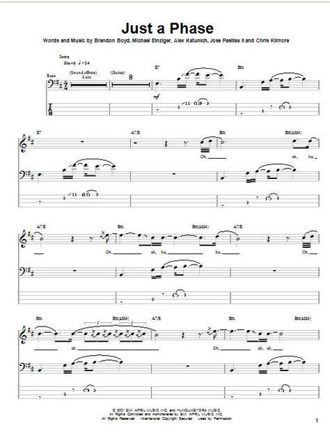 Just A Phase Sheet Music For Guitar