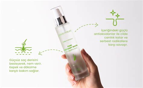 Bade Natural Biberiye Suyu Güçlendirici Saç Toniği 100 Doğal ve Saf 100