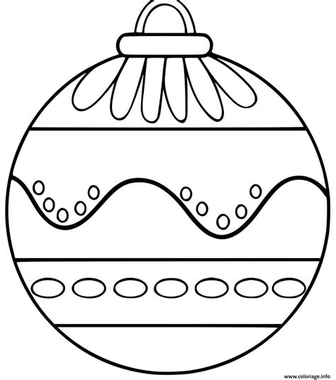 Coloriage Boule De Noel Avec Motifs Varies Jecolorie