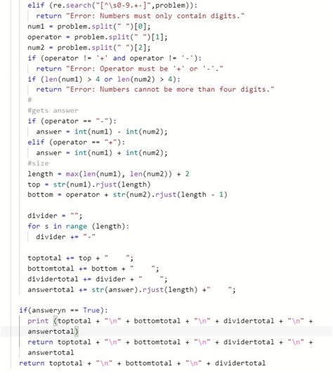 python arithmetic formatter failing python the freecodecamp forum