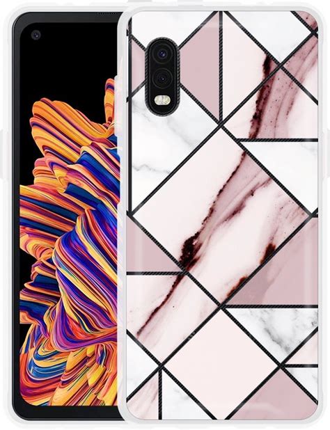 Samsung Galaxy Xcover Pro Hoesje Roze Marmer Designed By Cazy Bol
