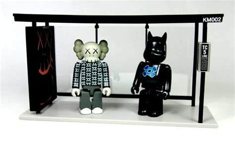 Kaws Kubrick Bus Stop 1 Urban Vinyl Sculpture Blue Street Art By