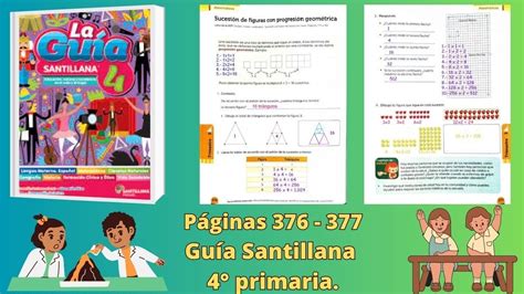 Guía Santillan cuarto grado matemáticas páginas 376 377 YouTube