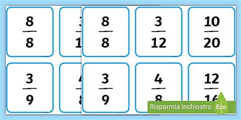 Esercizio Sulle Frazioni Equivalenti Scuola Primaria