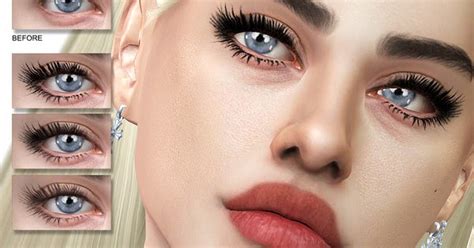 The Sims 4 mody do gry Rzęsy Mia N93 od Pralinesims