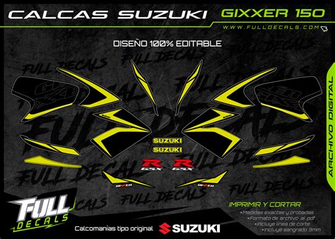Calcas Suzuki Gixxer Dise O Tipo Original Lineas Cl Sicas Verde
