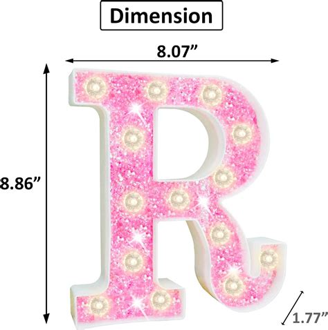 Letras Con Luces LED De Marquesina Letras Rosas Iluminadas Con