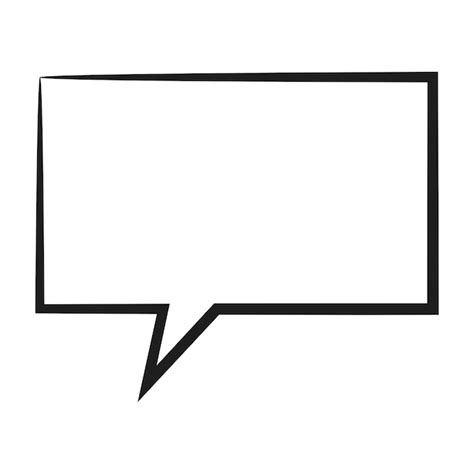 Icono De Vector De Arte De L Nea De Burbuja De Discurso Globo De