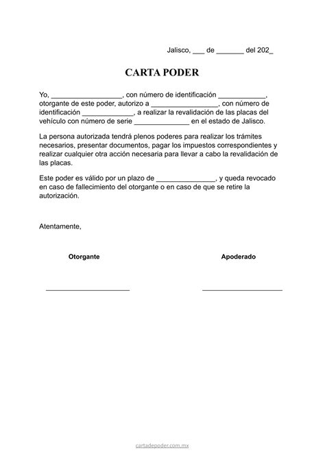 Result Images Of Formato Carta Poder Simple Jalisco Png Image The