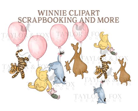 Clipart Winnie Clipart Winnie Winnie Png Grafica Del Etsy Italia