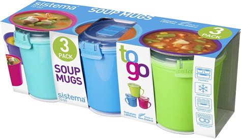 Sistema SI21107 3 Tasse à soupe Plastique Rose 14 2 x 11 4 x 11 9 cm