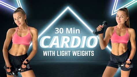 30 Min All Standing Dumbbell Workout At Home Super Sweaty HIIT Cardio