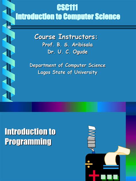 csc 111 7 introduction to programming pdf computer program programming