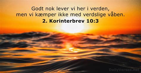 29 Maj 2023 Dagens Bibelvers 2 Korinterbrev 10 3 DailyVerses Net
