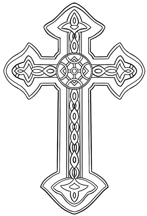 Desenhos de Cruz Cristã para Colorir e Imprimir ColorirOnline