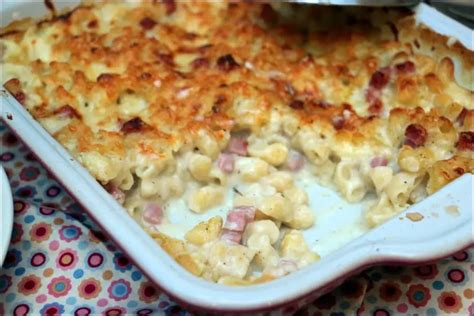 Gratin de pâtes au jambon de Cyril Lignac Happy papilles