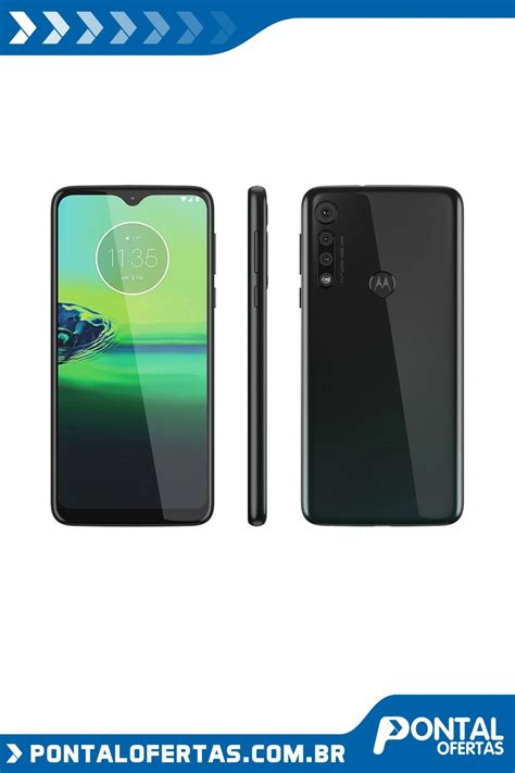 Smartphone Motorola G8 Play 32GB Preto Ônix 4G 2GB RAM Tela 6 2 Câm