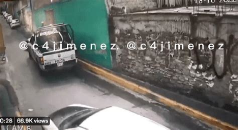 Policías rescatan a perrito de morir ahorcado tras caer de azotea