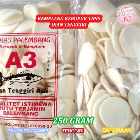 Jual KEMPLANG TIPIS SUPER IKAN TENGGIRI KERUPUK TIPIS IKAN KEMPELANG
