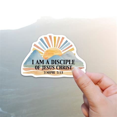 I Am A Disciple Of Jesus Christ Sticker 2024 Youth Theme LDS Stickers