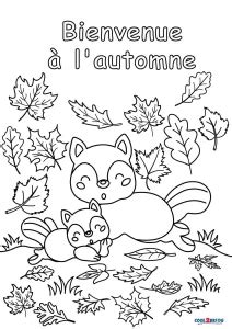 Coloriages Automne Coloriages Gratuits à Imprimer