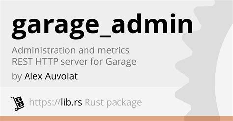 Garage Admin Server Side Rust Lib Rs