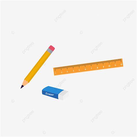Pencil Eraser Vector PNG Images Pencil Eraser And Ruler Vector