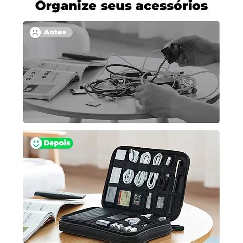 Case Bag Estojo Organizador Ugreen para Cabos Hd Acessórios Haylou Brasil