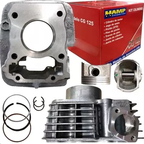 Kit Cilindro Bros 125 2013 2014 2015 Original Honda Hamp Parcelamento