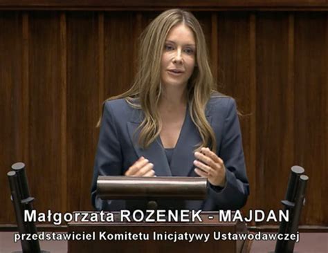 Małgorzata Rozenek Majdan w Sejmie Gwiazda TVN walczy o refundację in