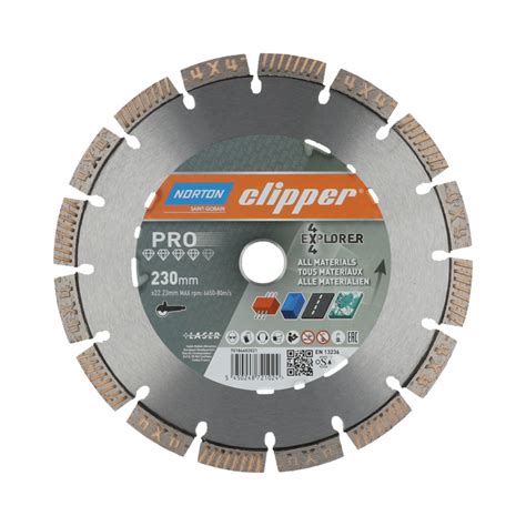 Disque diamant à segments soudés laser universel pour coupe de l acier