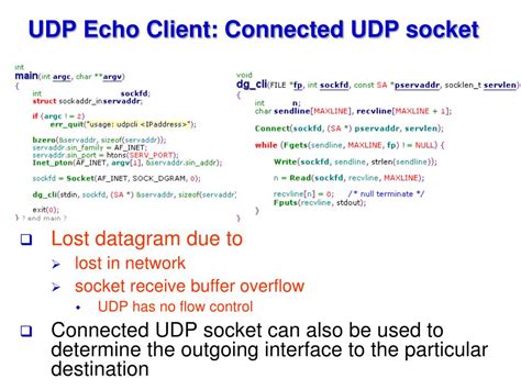 ppt udp sockets powerpoint presentation free download id 3961573