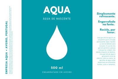 Explora os nossos modelos gratuitos de rótulos para garrafas de água