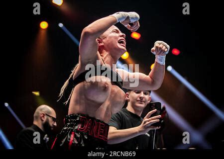 Dublin Ireland July Daniella Hemsley Celebrates Her Victory Over