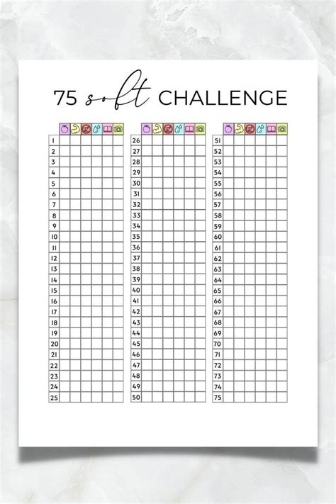 Soft 75 Challenge Rules