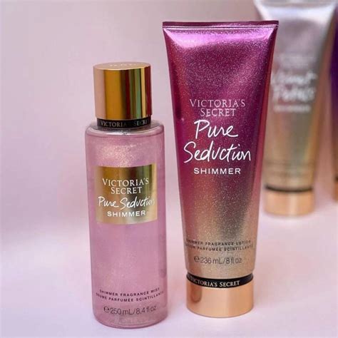 Kit Perfume Body Splash E Creme Hidratante Pure Seduction Shimmer E