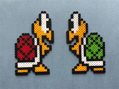 Koopa Troopa Etsy Canada Perler Bead Art Plastic Canvas Patterns