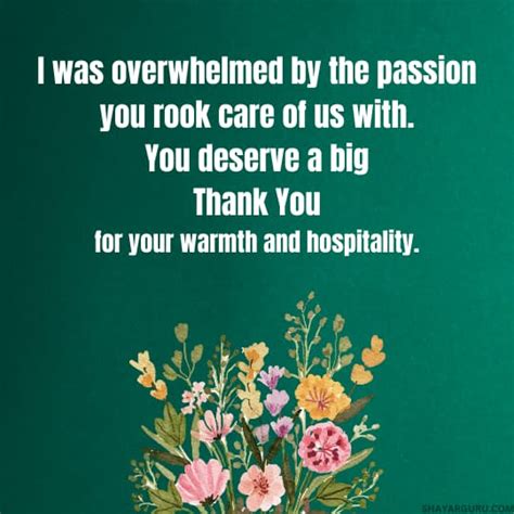 150 Thank You Messages For Hospitality And Best Generosity