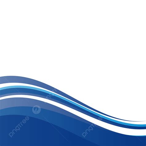 Ondas Azules Abstractas Vector PNG Ola Azul Resumen Ola PNG Y