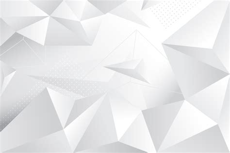 White Polygon Wallpaper
