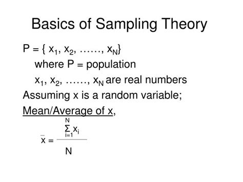 ppt basics of sampling theory powerpoint presentation free download id 876505