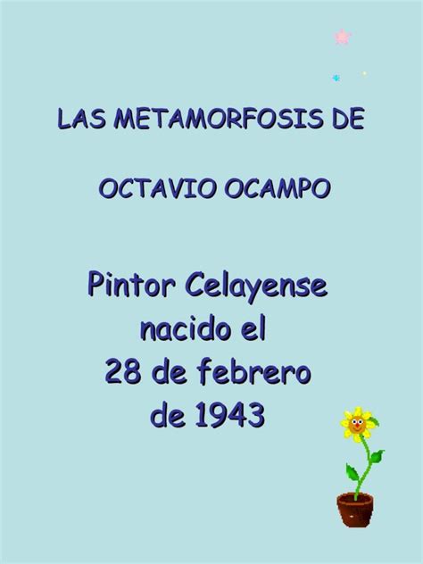 PDF Metamorfosis Octavioocampo DOKUMEN TIPS