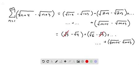 solved find a formula for the n th partial sum of the series and use it to determine if the
