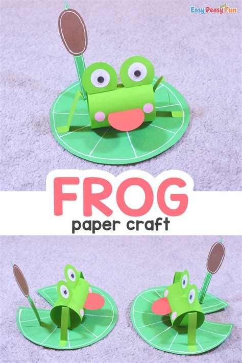 Origami Frog Lily Pad Fun And Easy Paper Folding Project Easy