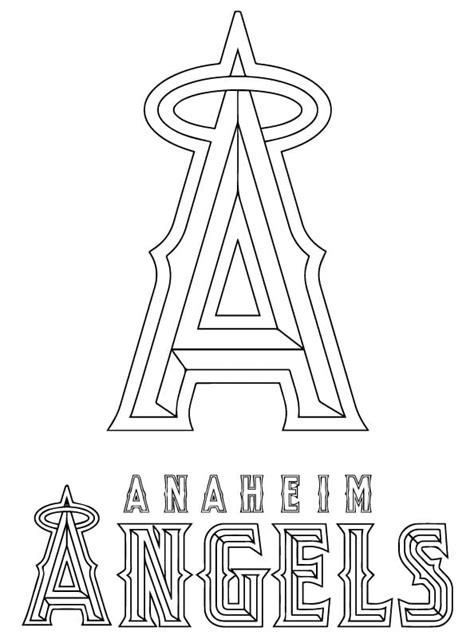 Angels Baseball Coloring Pages Mikaela Barajas
