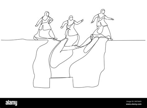 Le dessin dune main géante aide les femmes daffaires arabes à