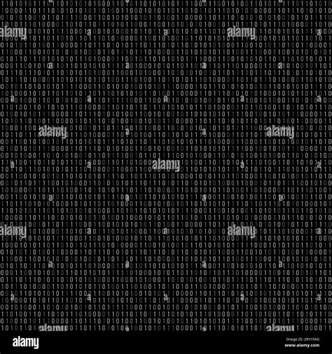 binary computer code seamless code stream vector background tech pattern 01 digital code black